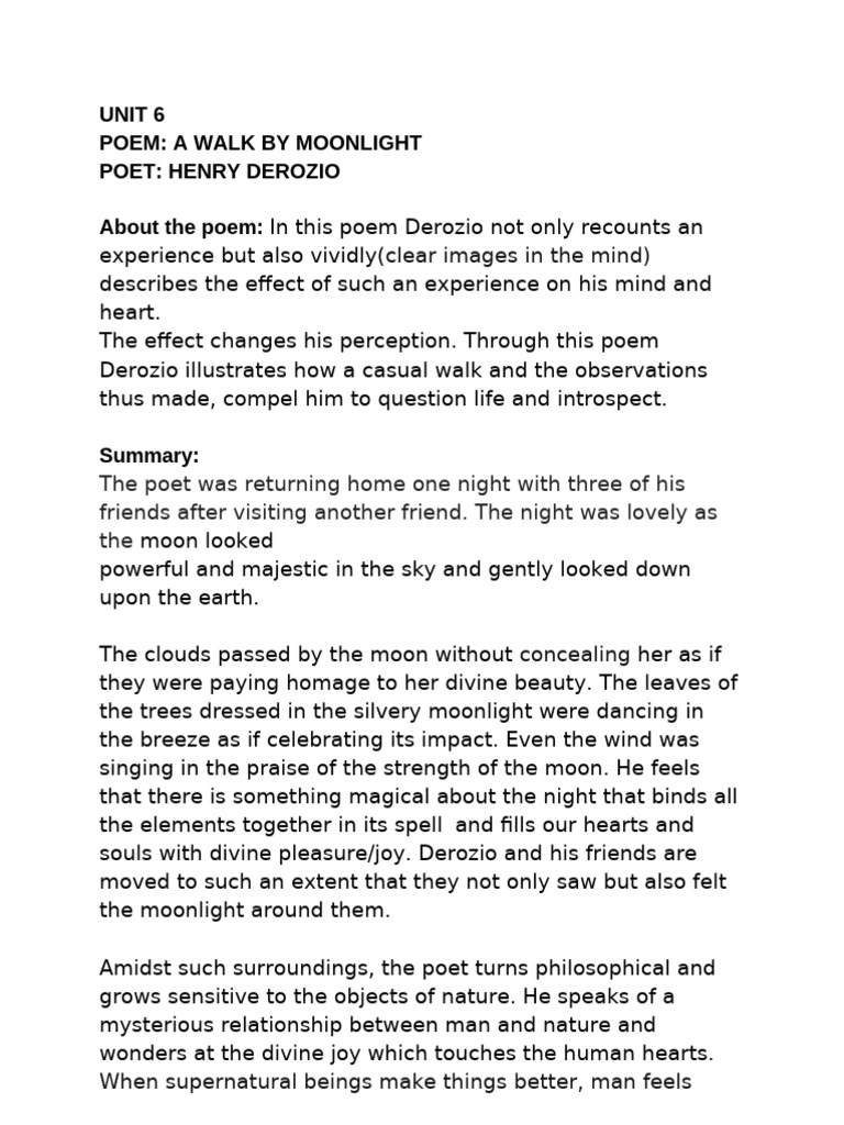 Sem2 Unit6 Summaries (Poem & Prose) | PDF | Startup Company | Small ...