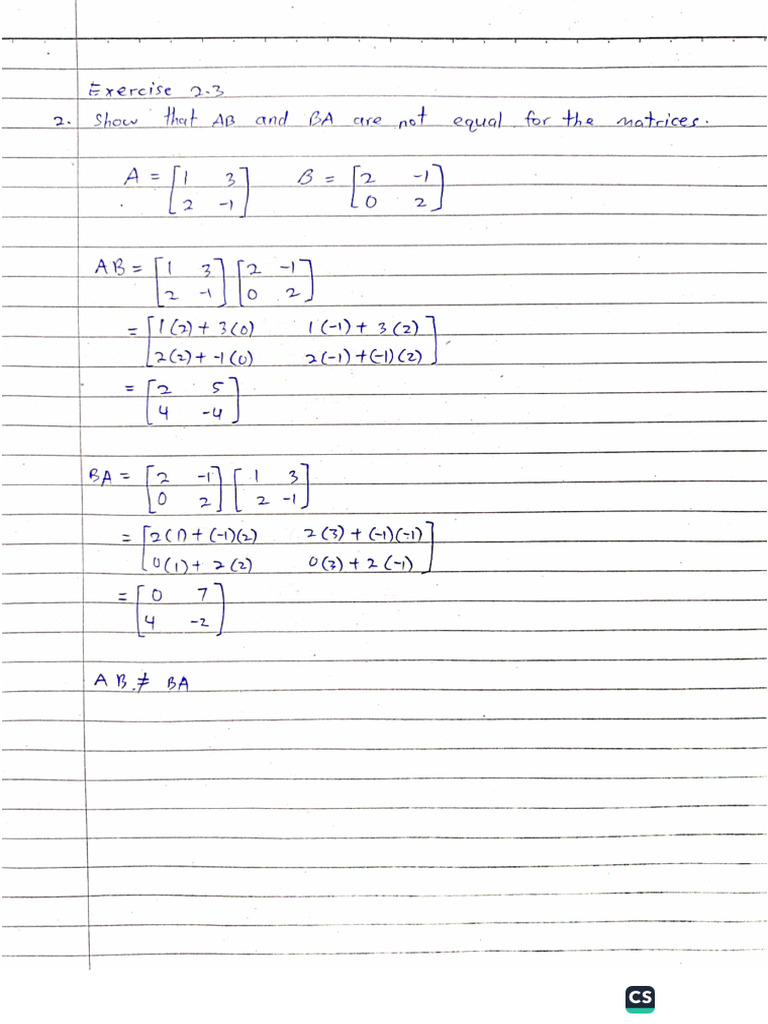 Exercise Chapter 2 | PDF