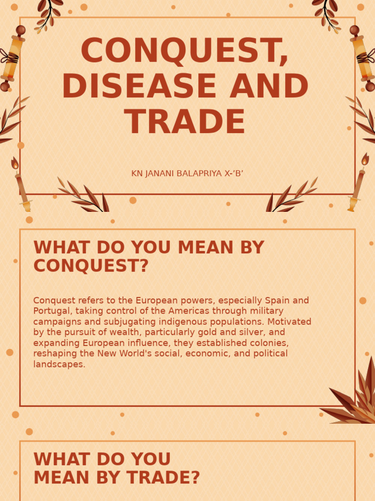 European Conquest, Trade, and Disease | PDF | European Colonization Of ...