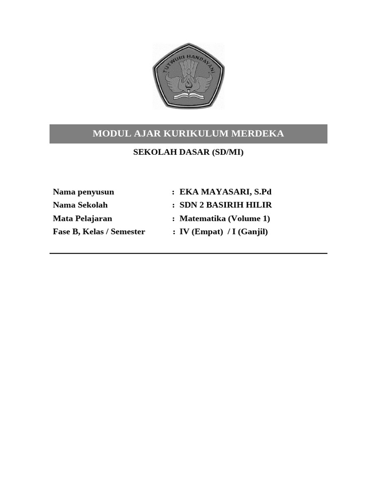 Latihan Modul Ajar Kurikulum Merdeka Pgri | PDF