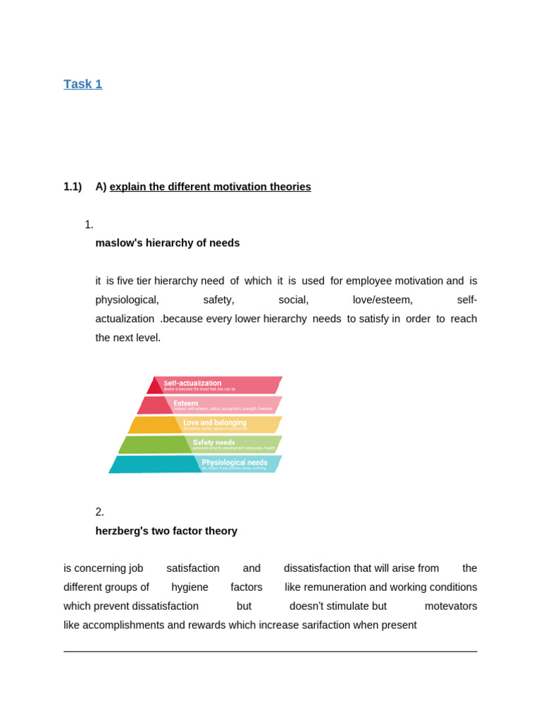 Othm Level 3 Assignment Pdf Motivation Motivational