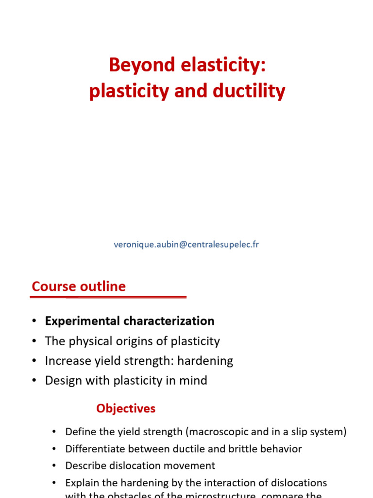 Understanding Plasticity and Ductility | PDF | Yield (Engineering ...