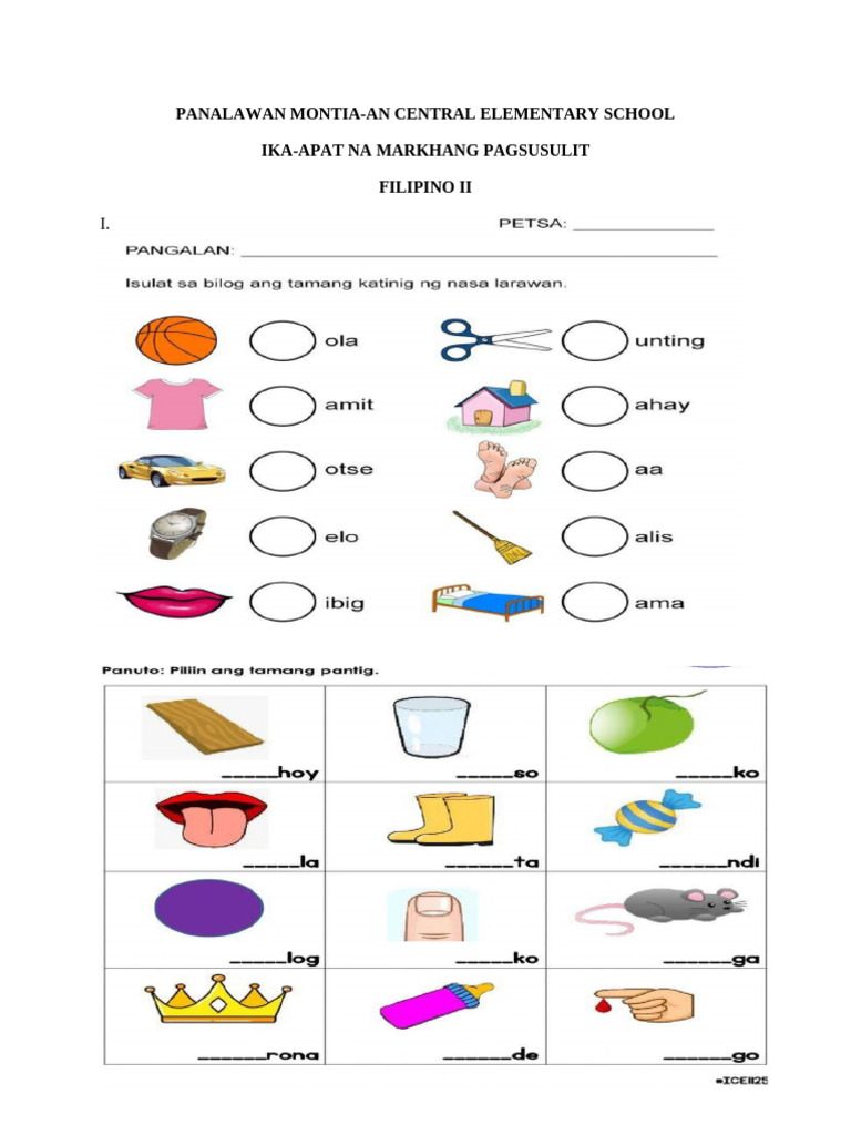 4th Quarter Exam Fil | PDF