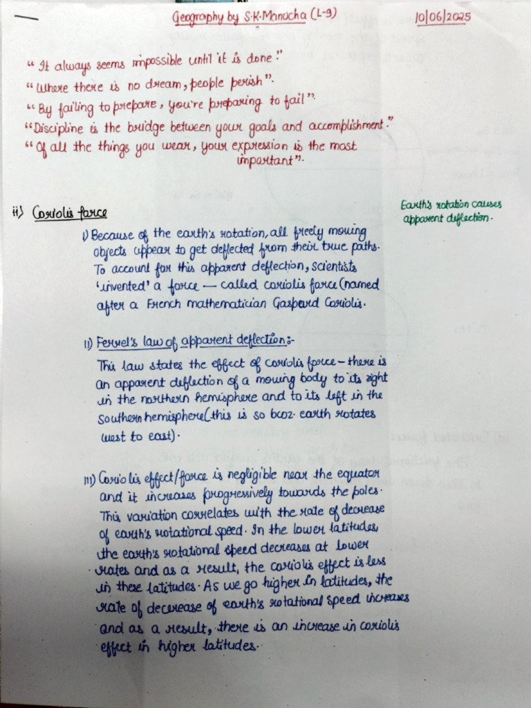 Geo by SK Manocha 10th June L9 | PDF | Climate | Meteorology