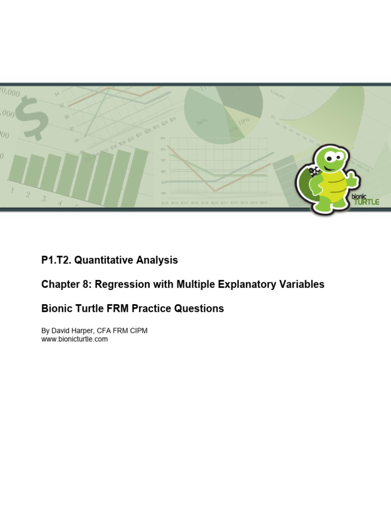 Practice Question Set Regression With Multiple Explanatory Variables | PDF | Coefficient Of ...
