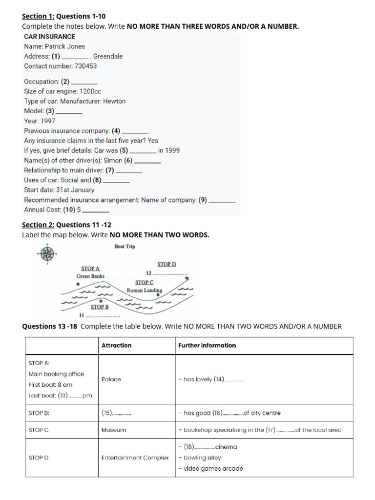 IELTS Listening Practice Test Guide | PDF
