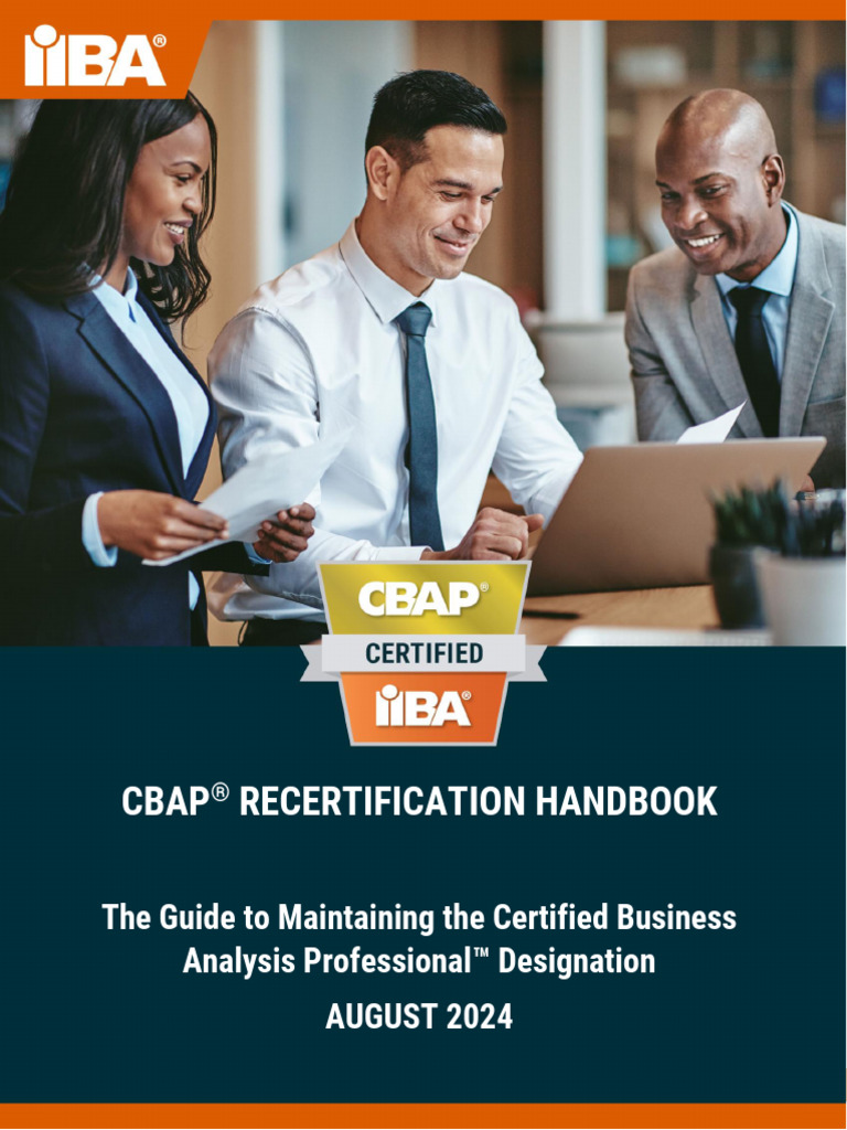Cbap Recertification Handbook | PDF | Certification | Business Analysis