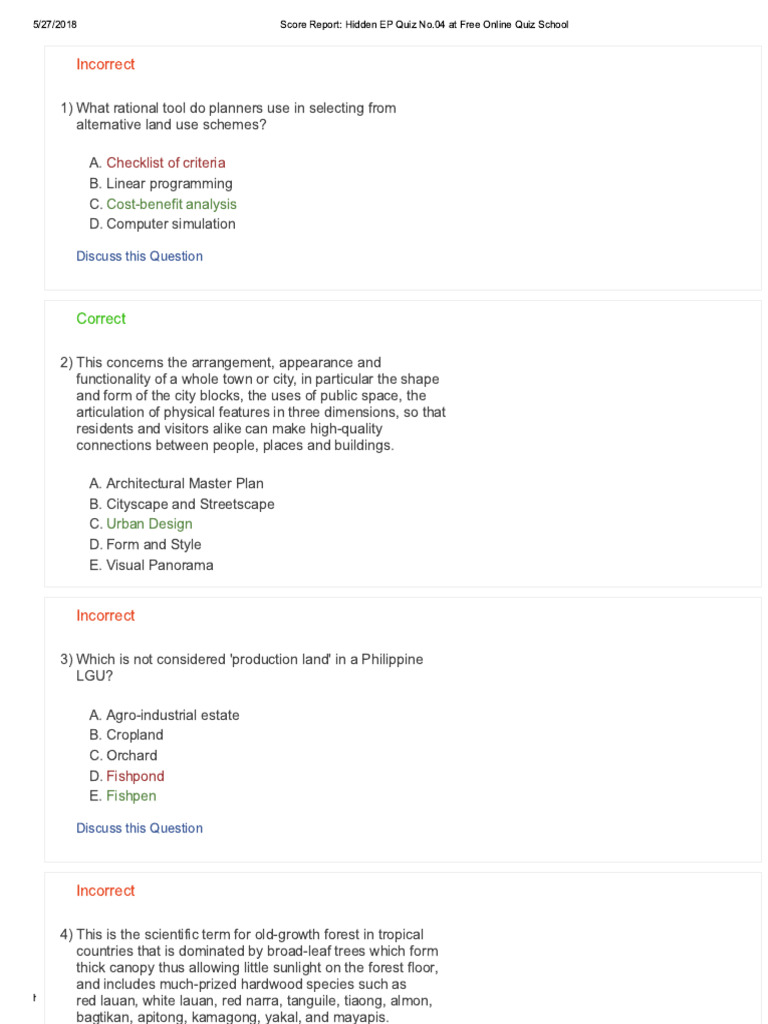 Hidden EP Quiz No 04A | PDF