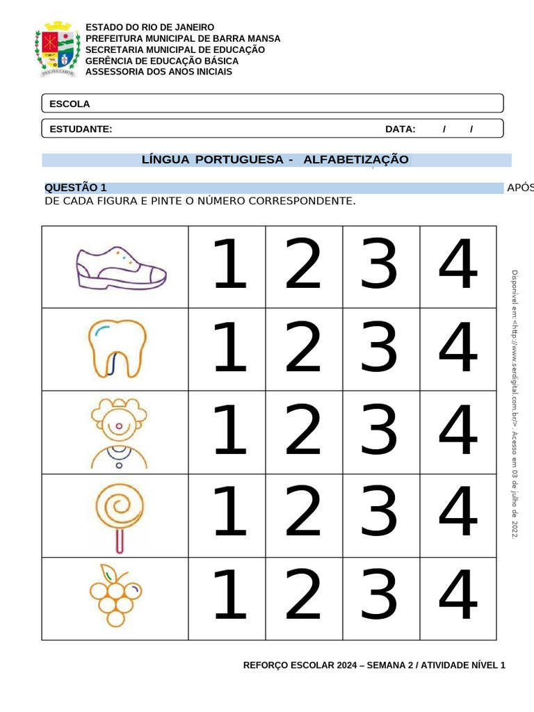 02 05 Atividade LP Nível 1 | PDF