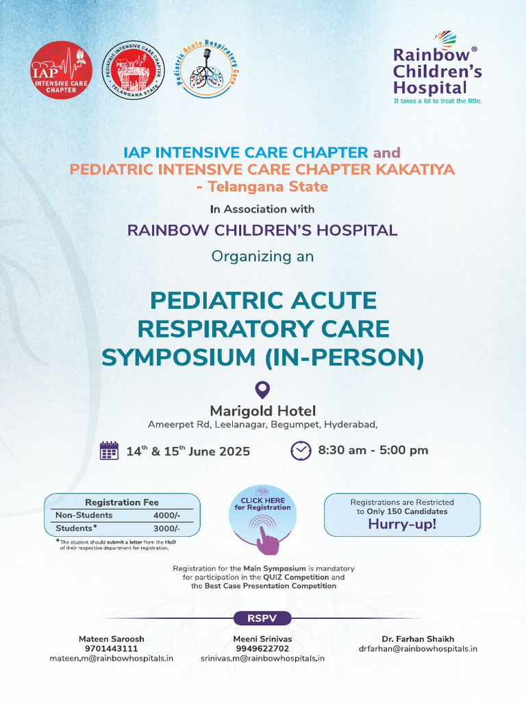 Pediatric Acute Respiratory Care Symposium - DR Farhan - Web | PDF