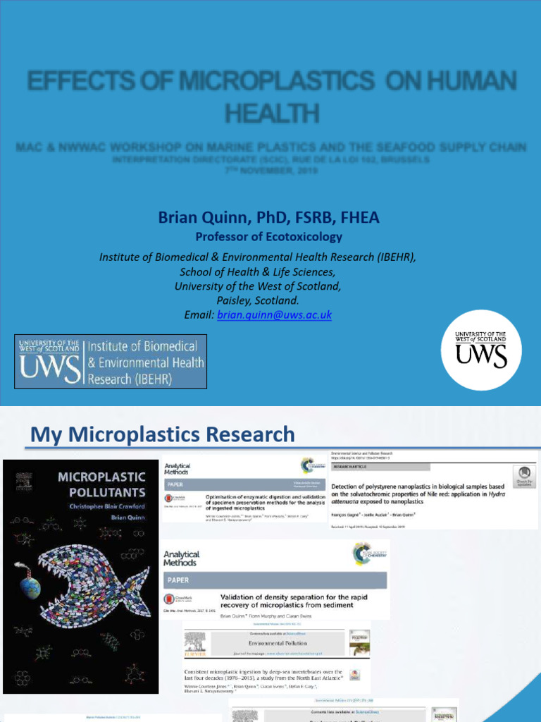 10 Microplastic and Human Health | PDF | Toxicity | Inflammation