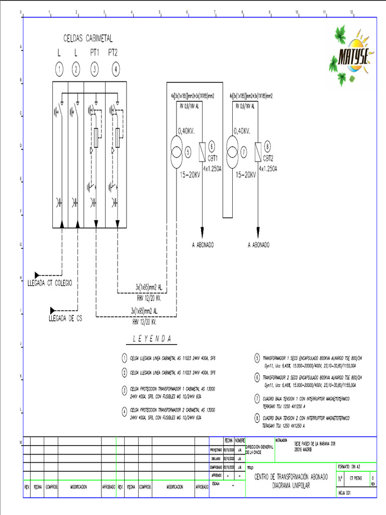 Esquema CT Once Paseo de La Habana 208-CT Pistas | PDF