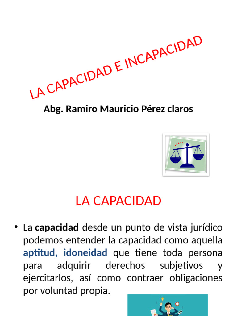 La Capacidad | PDF | Menor (ley) | Asociación doméstica