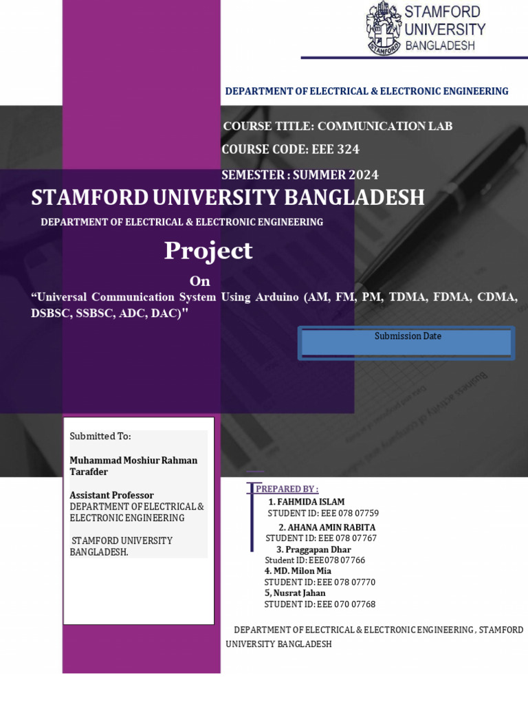 Communication Lab Project | PDF | Frequency Modulation | Modulation