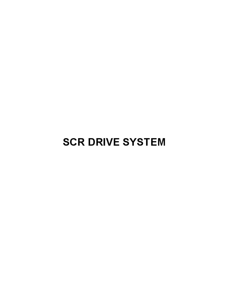 SCR Drive System Chapter 1 | PDF | Electric Generator | Alternating Current