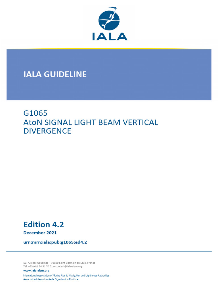 G1065 Ed4.2 AtoN Signal Light Beam Vertical Divergence December 2021 ...