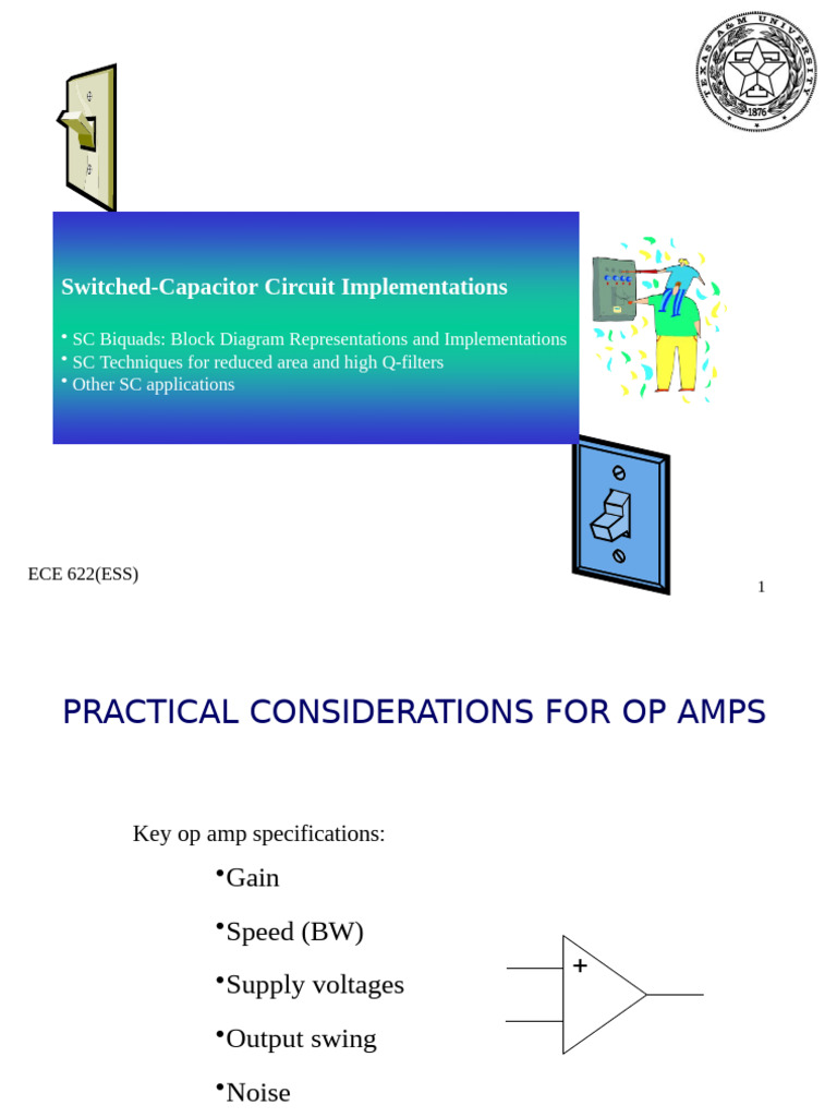 Switched Capacitor PPT1 UNIT-3 OPAMP (1) | PDF | Operational Amplifier | Amplifier