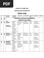 S1 Maths Annual Scheme | PDF | Algebra | Equations