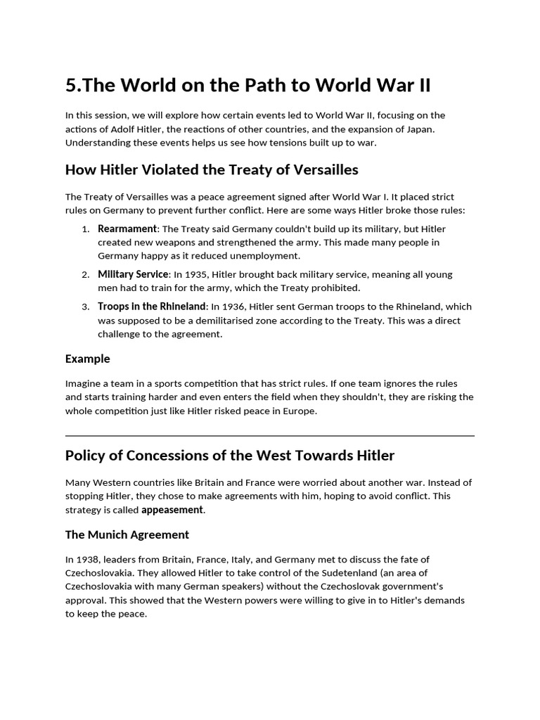 Hitler's Violations and Western Appeasement | PDF | Nazi Germany ...