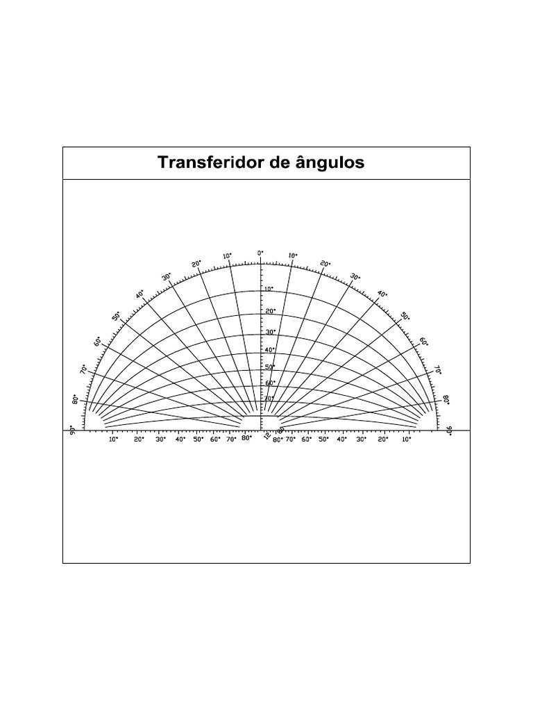 Transferidor de Ã - Ngulos | PDF