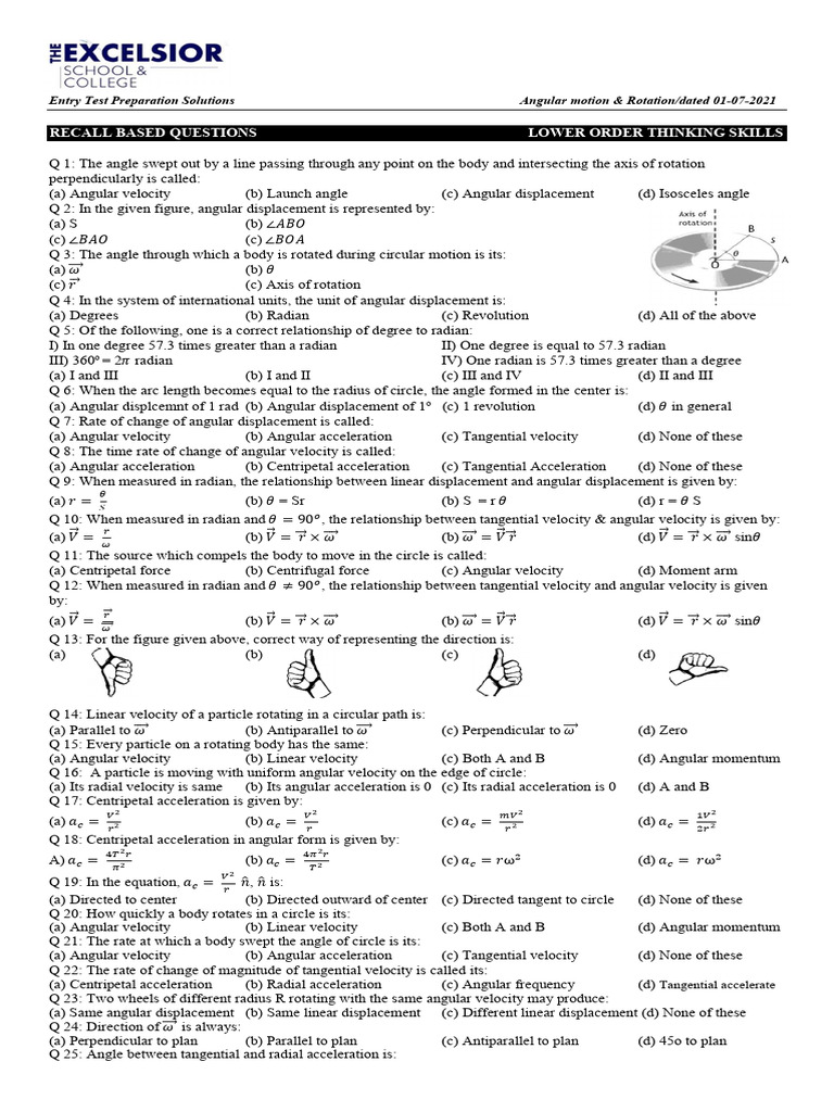 Circular Motion and Rotation | PDF | Acceleration | Rotation Around A ...