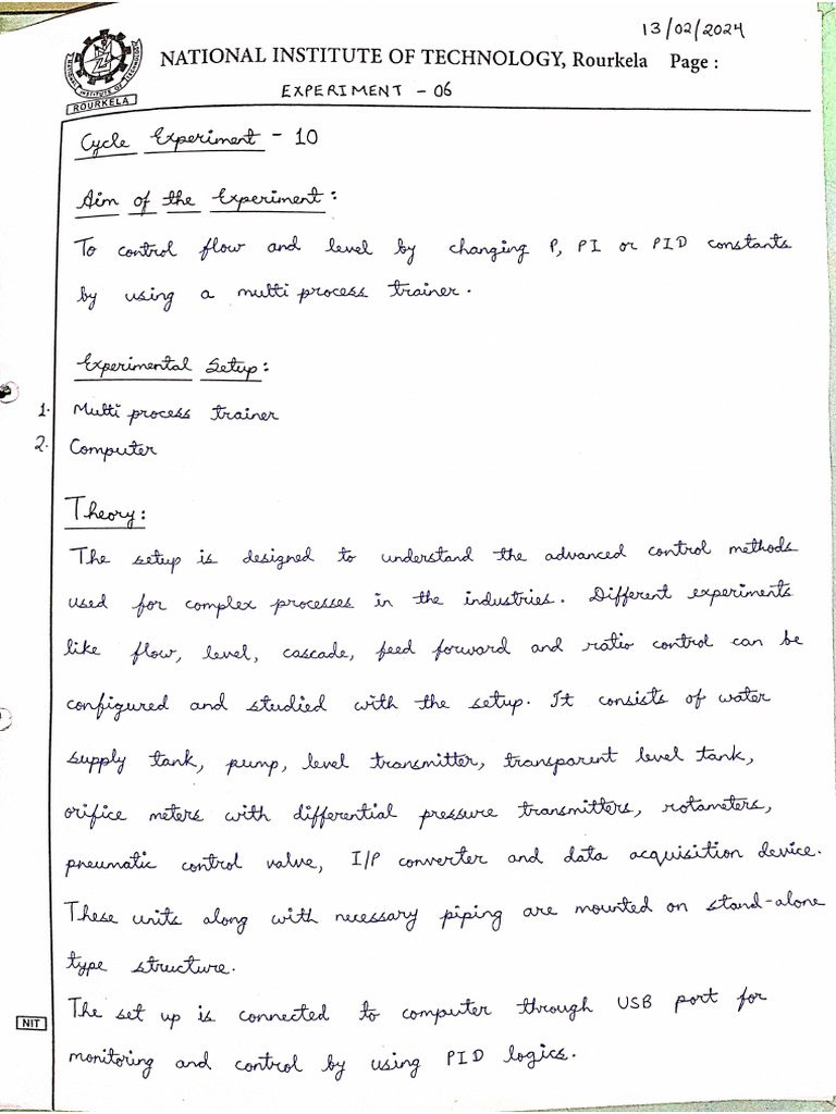 To Control Flow and Level by Pi, PI, PID Controller | PDF