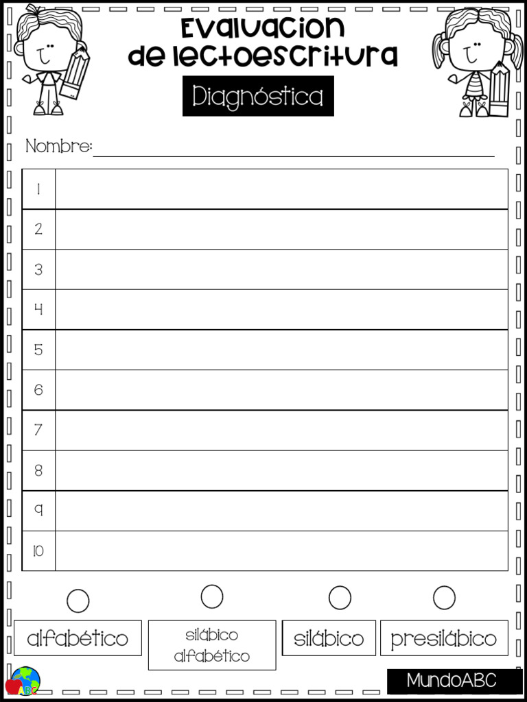 Evaluacion de Lectoescritura | PDF