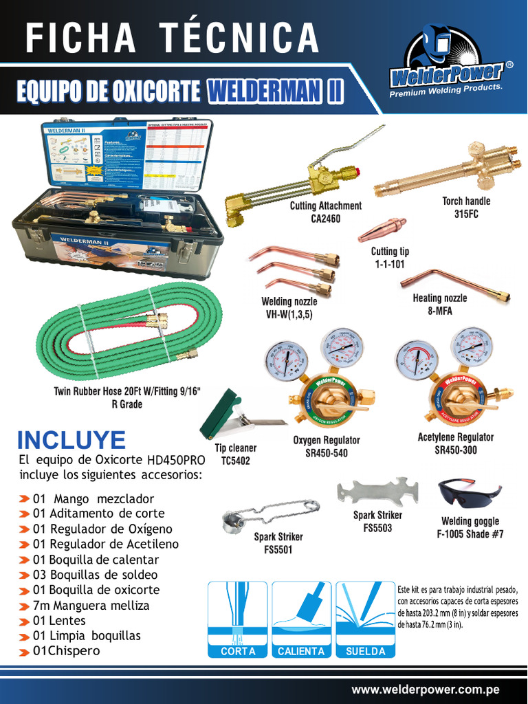 Equipo de Oxicorte Welderman II | PDF