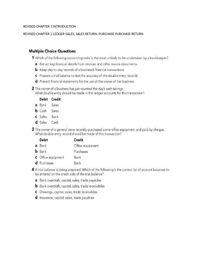 1 - Revised Question - Chapter 1 Introduction | PDF