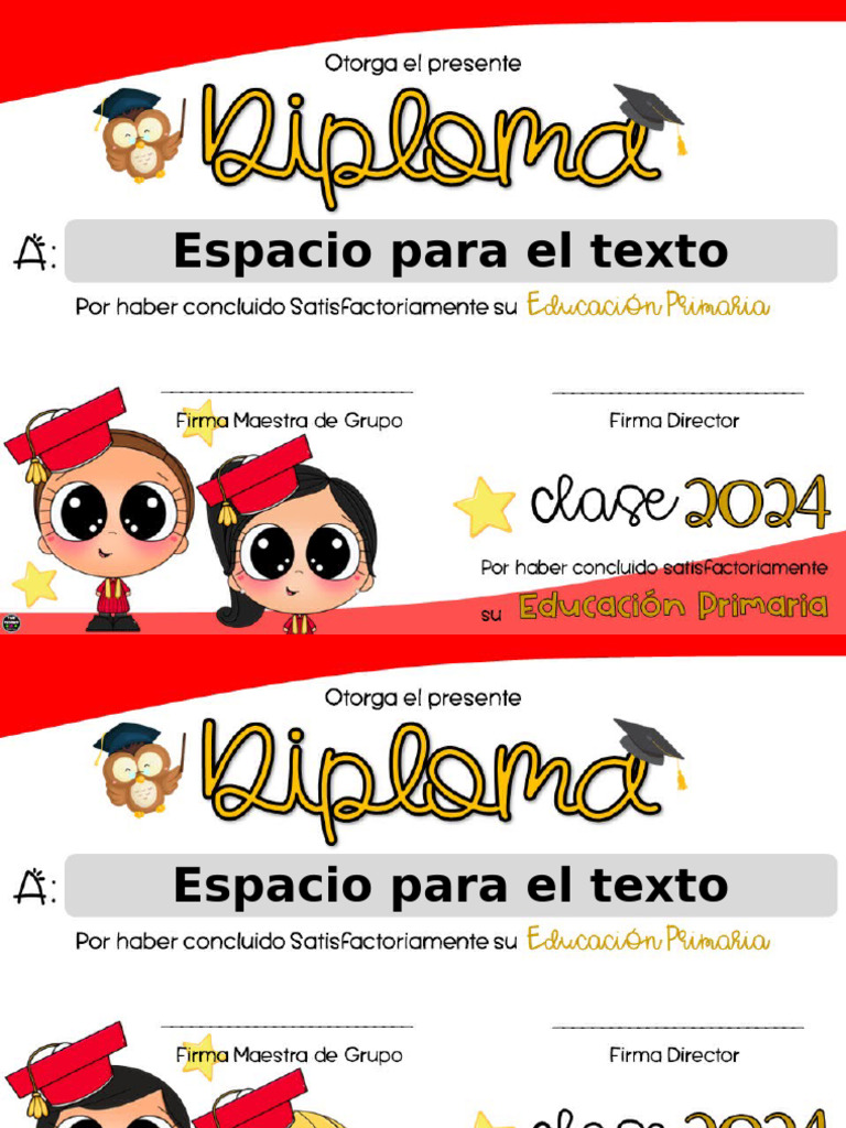??diplomas Graduación Rojos StarCreandoVIP | PDF