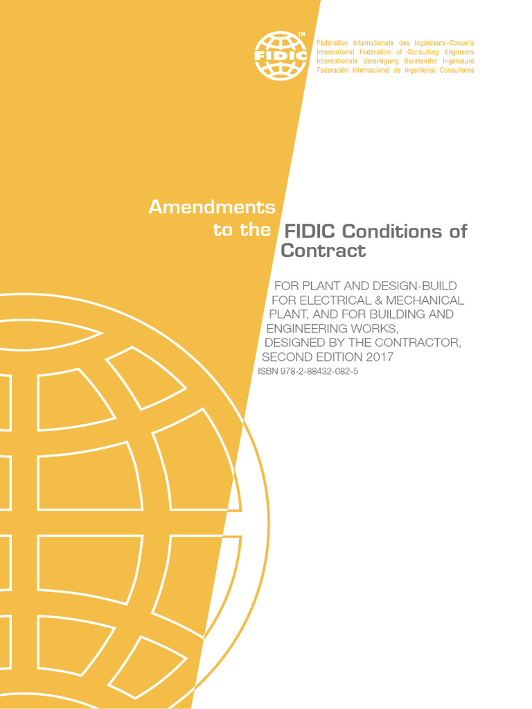 FIDIC Plant & Design-Build Amendments 2022 | PDF | Adjudication ...