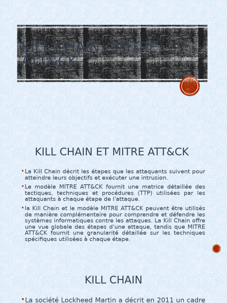 Kill Chain Mitre Attack | PDF | Cyberguerre | Sécurité