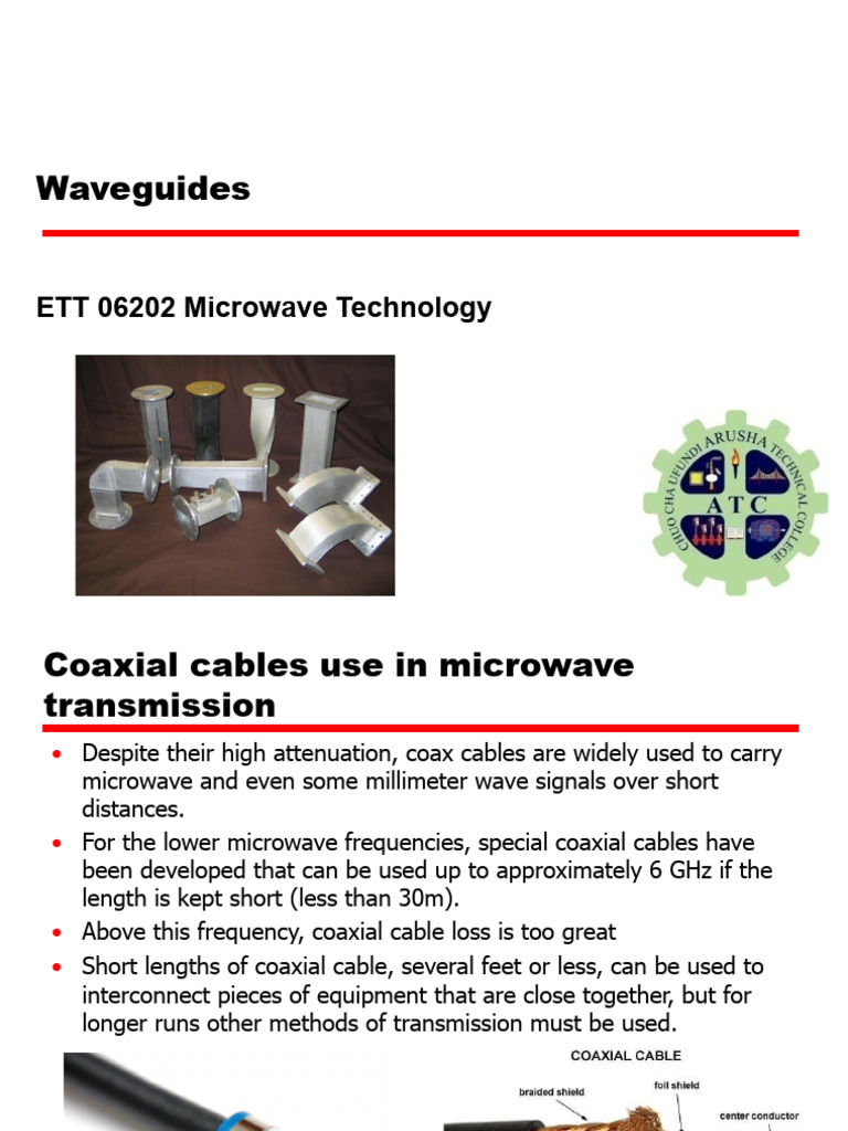 Waveguides, Circulators, Resonators and Isolators | PDF | Coaxial Cable ...
