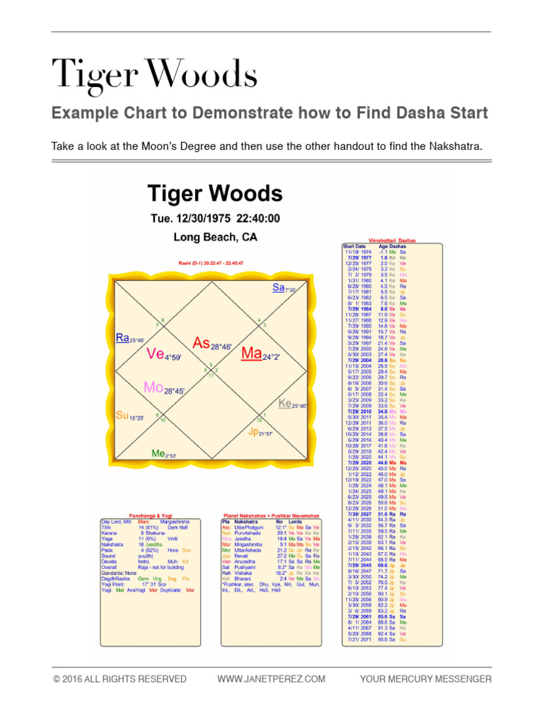8.1 Tiger Woods Chart Example | PDF