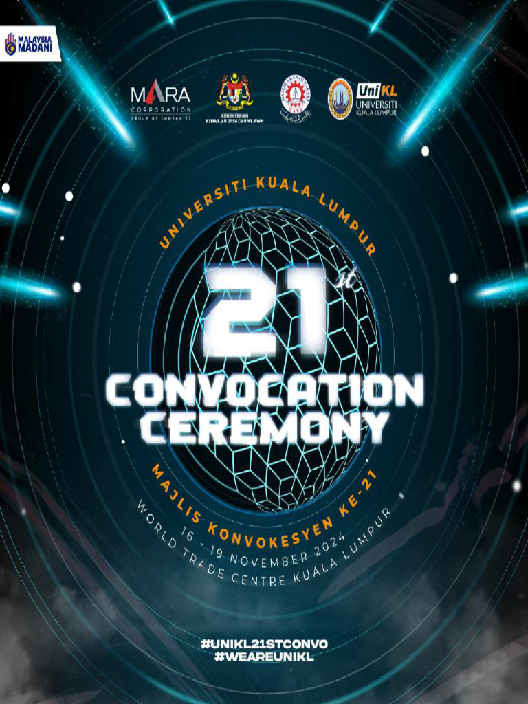 Convo Book UniKL 21st Convocation Ceremony 2024 Compressed | PDF