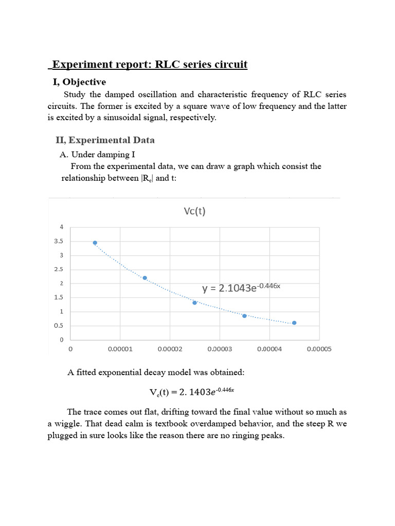 Damping Ratio in RLC Series Circuits | PDF | Damping ...