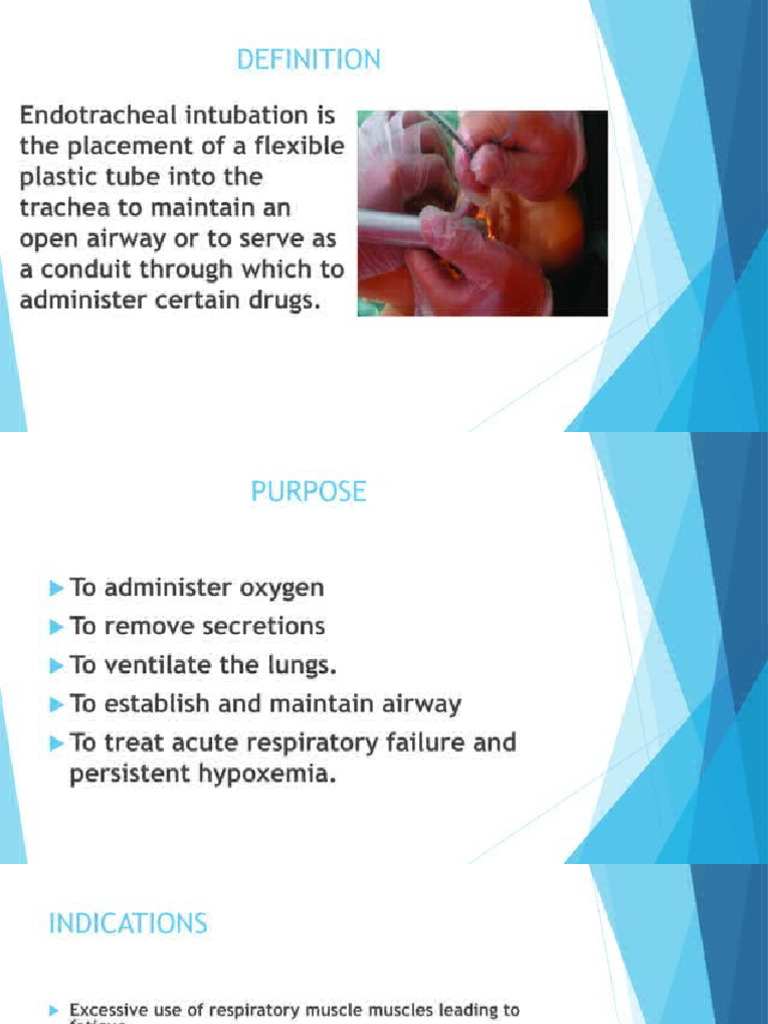 Endotracheal Intubation | PDF