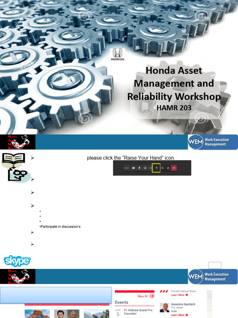 203 WEM Presentation | PDF | Reliability Engineering | Asset Management