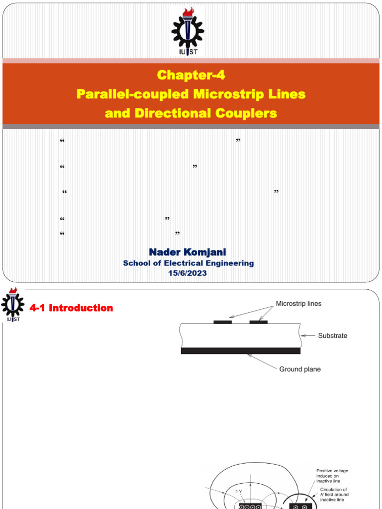 Mic-Chap4-403-Parallel Coupled ML Directional Couplers | PDF ...