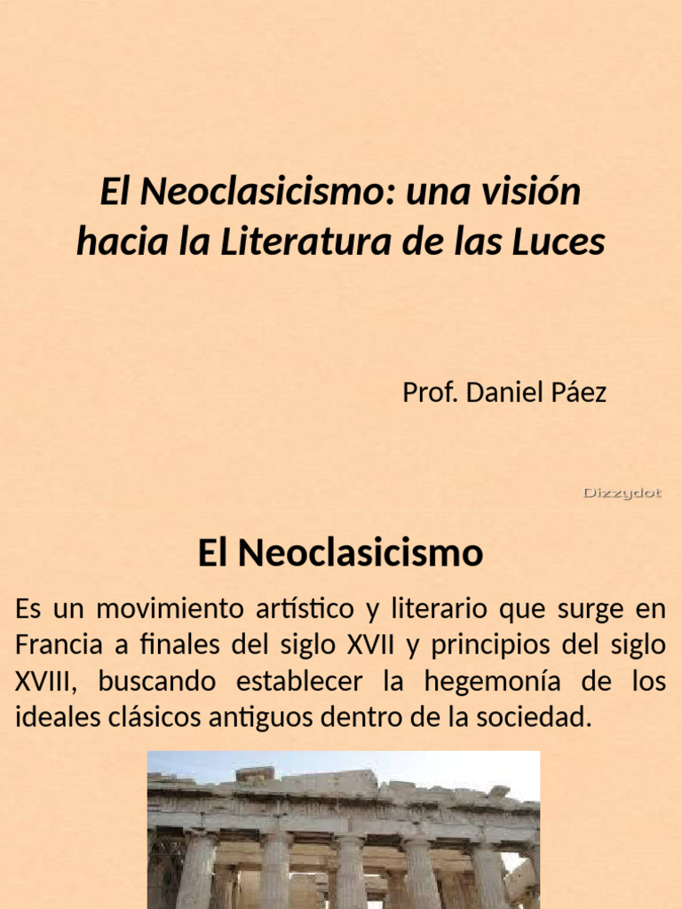 El Neoclasicismo | PDF | Las artes
