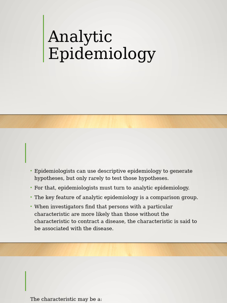 Understanding Analytic Epidemiology | PDF | Epidemiology | Cohort Study