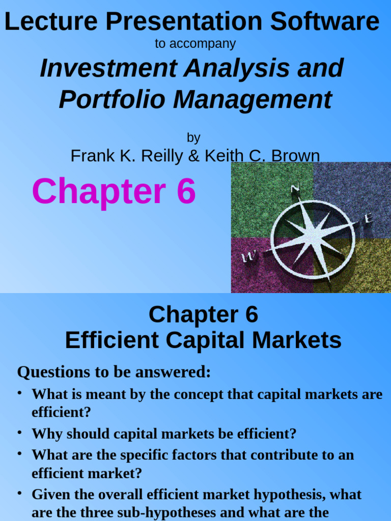 ch06 revised [Autosaved] | PDF | Efficient Market Hypothesis | Technical Analysis