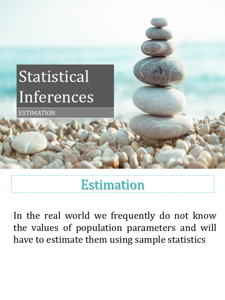 Unit 6 Estimation Slides 1 | PDF | Estimator | Confidence Interval