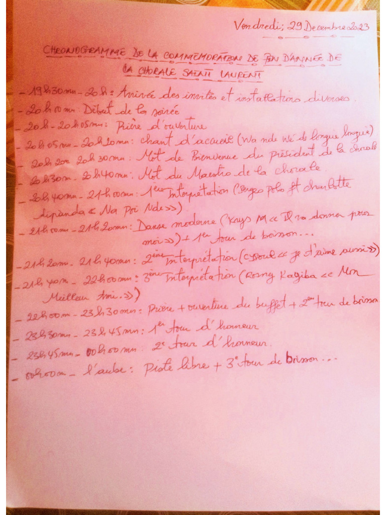 chronogramme pdf | PDF