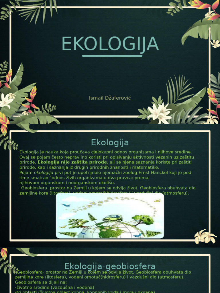 Ekologija | PDF