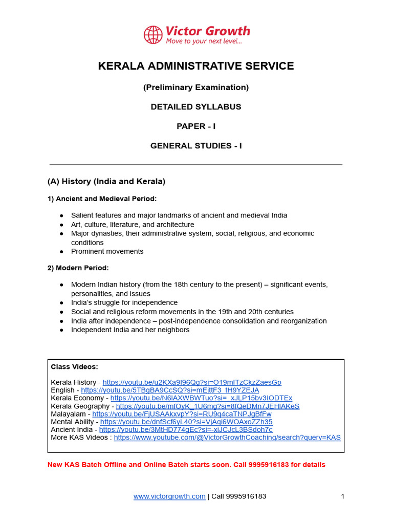 KAS Prelims Mains Syllabus 2025 | PDF | Economy Of India | Infrastructure