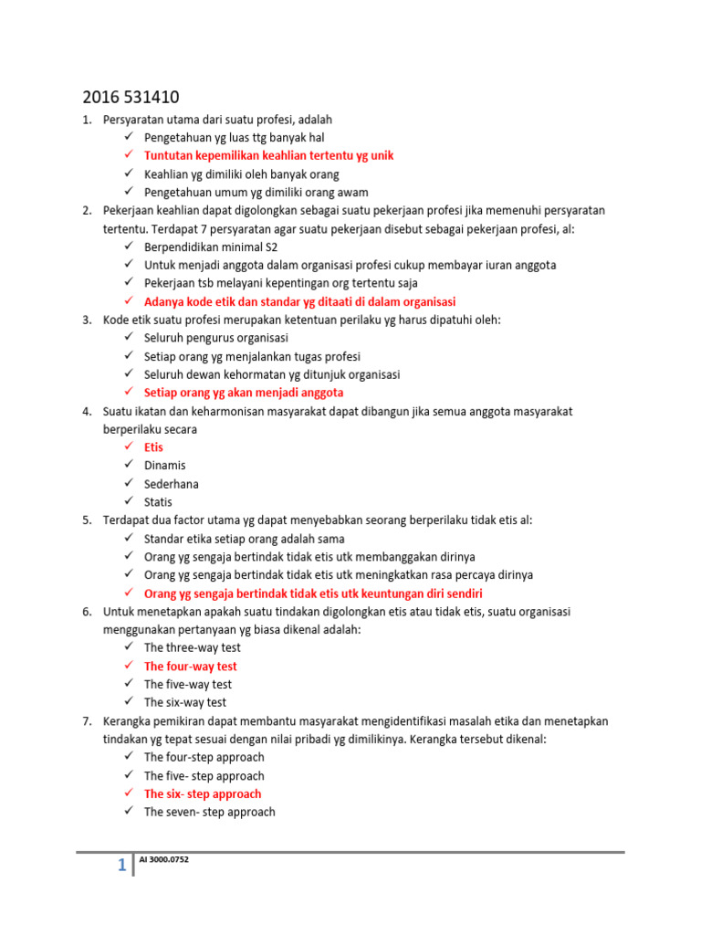 Soal Kesai Full | PDF