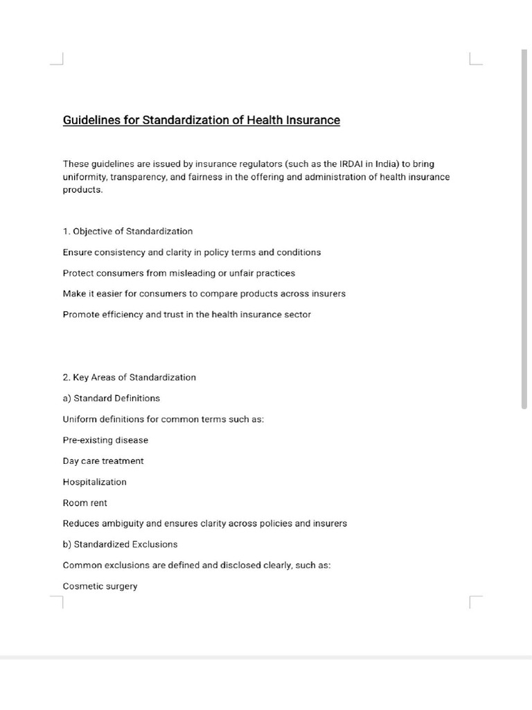 Guidelines For Standardization | PDF