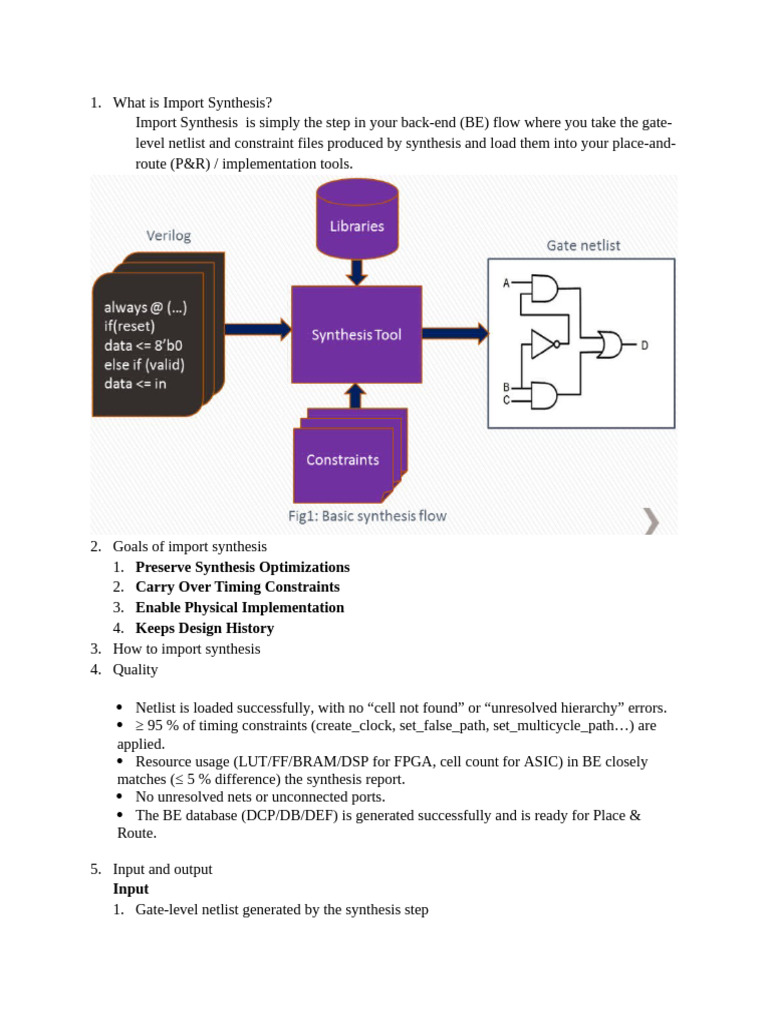 Import Synthesis and Floorplaning | PDF | Field Programmable Gate Array | Electronic Engineering