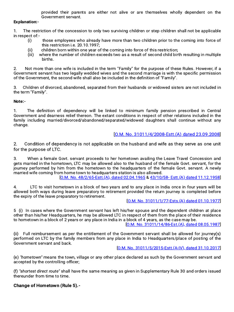 Leave Travel Concession (LTC) (1) - 3 | PDF | Marriage | Husband